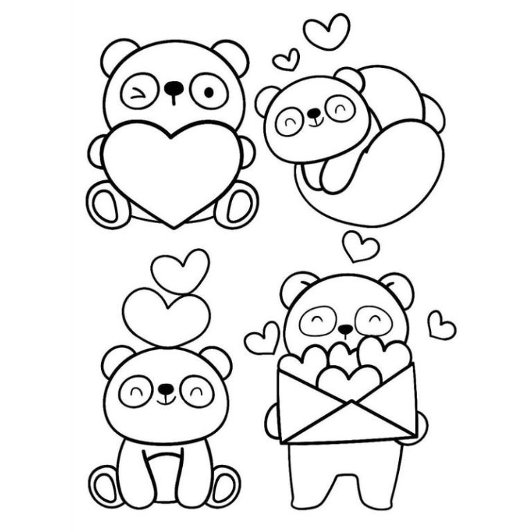 99+ mẫu tranh tô màu sticker cute dễ thương cho bé thoả sức sáng tạo