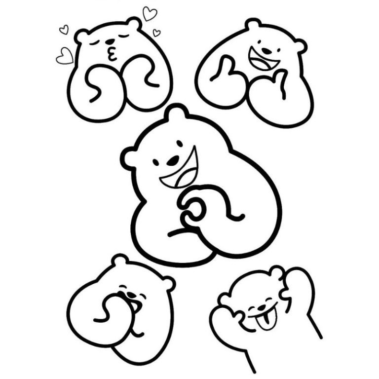 99+ mẫu tranh tô màu sticker cute dễ thương cho bé thoả sức sáng tạo