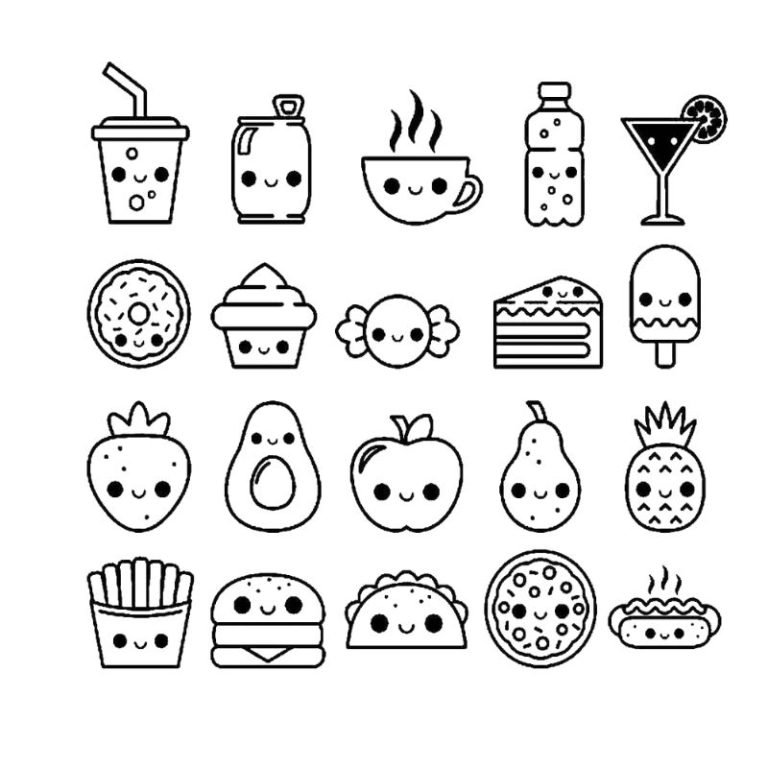99+ mẫu tranh tô màu sticker cute dễ thương cho bé thoả sức sáng tạo